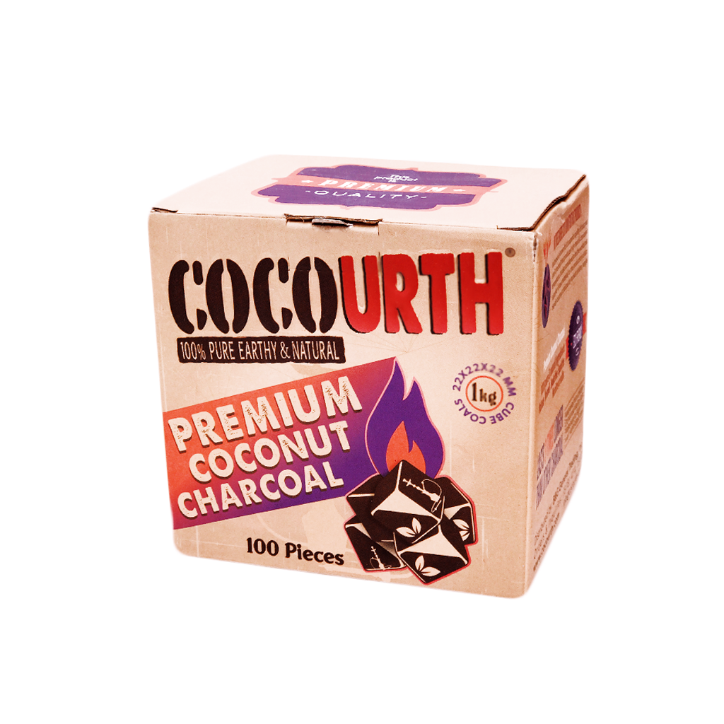 Cocourth Mini Cube Charcoal - 100 Pieces Per Pack