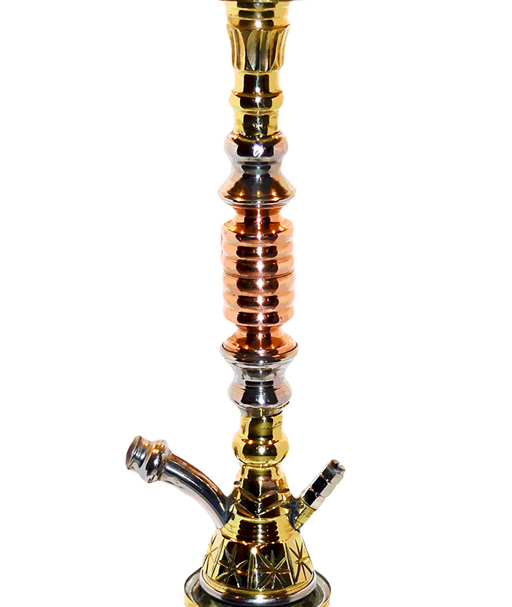 Khalil Mamoon Trimetal Hookah - Halzone Model